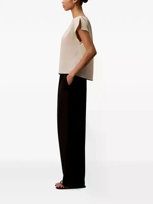 Calvin Klein Short Sleeve V-neck Blouse