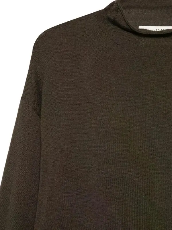 Marc O'polo High-neck Drop-shoulder Sweater - Brown