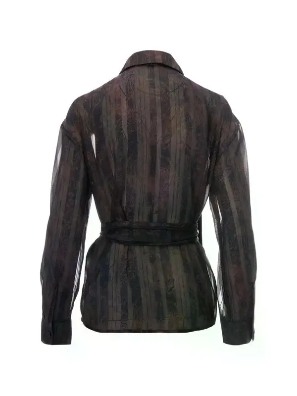 Liu Jo Paisley Print Belted Shirt