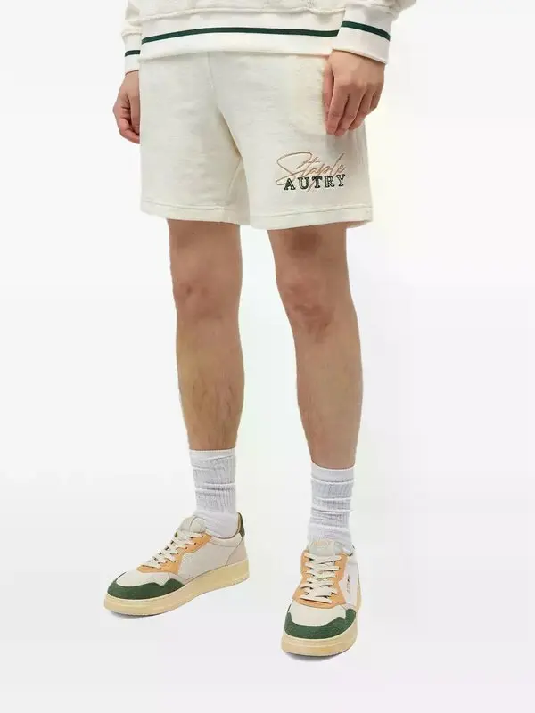 AUTRY Logo Embroidered Track Shorts