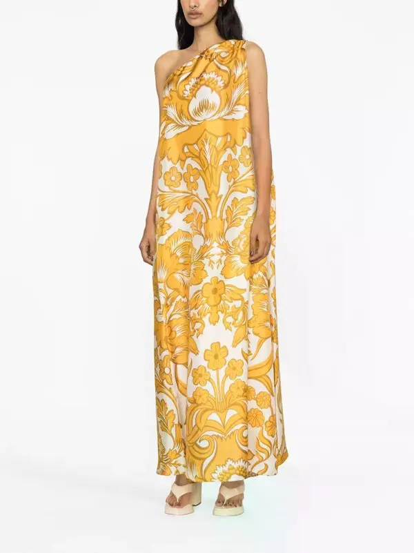 La DoubleJ Roy" Floral-print Silk Maxi Dress