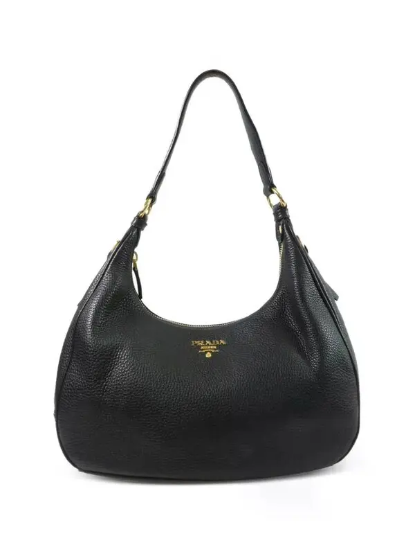 Prada Vitello Daino Shoulder Bag - Black