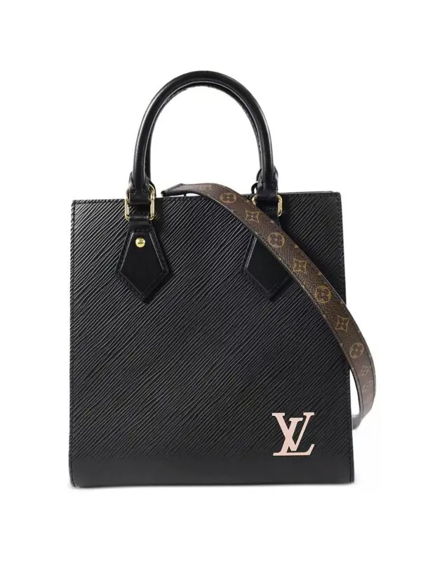 LOUIS VUITTON Bb Sac Plat Leather Tote Bag