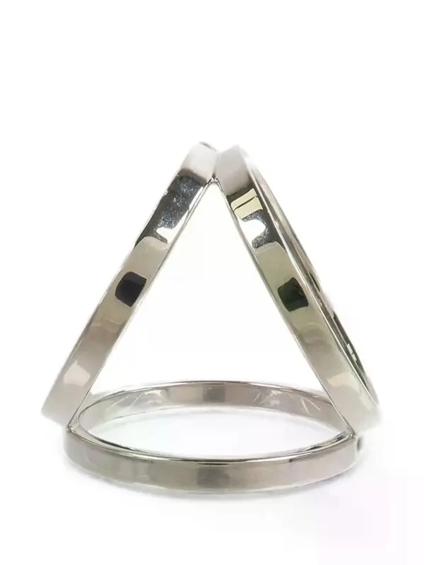 Hermès Trio Scarf Ring In -tone Metal - Silver