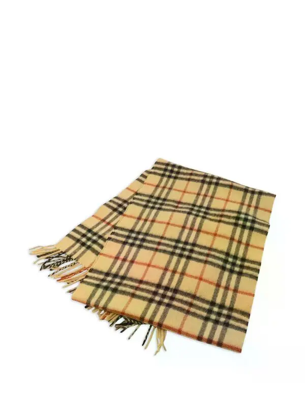 Burberry Check-pattern Cashmere Scarf - Neutrals