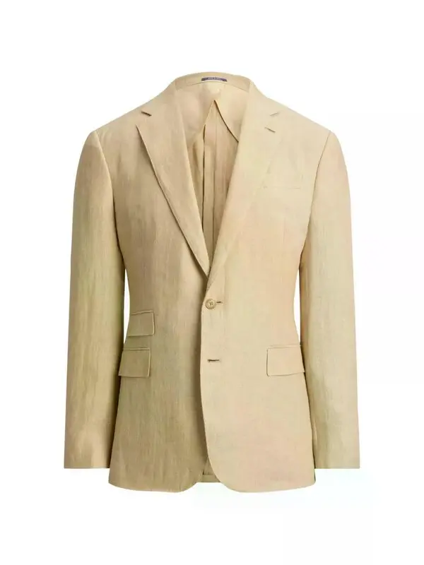 Ralph Lauren Purple Label Kent Hand-tailored Linen Suit Jacket - Neutrals