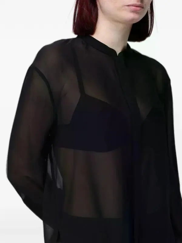 Emporio Armani Semi-sheer Chiffon Shirt