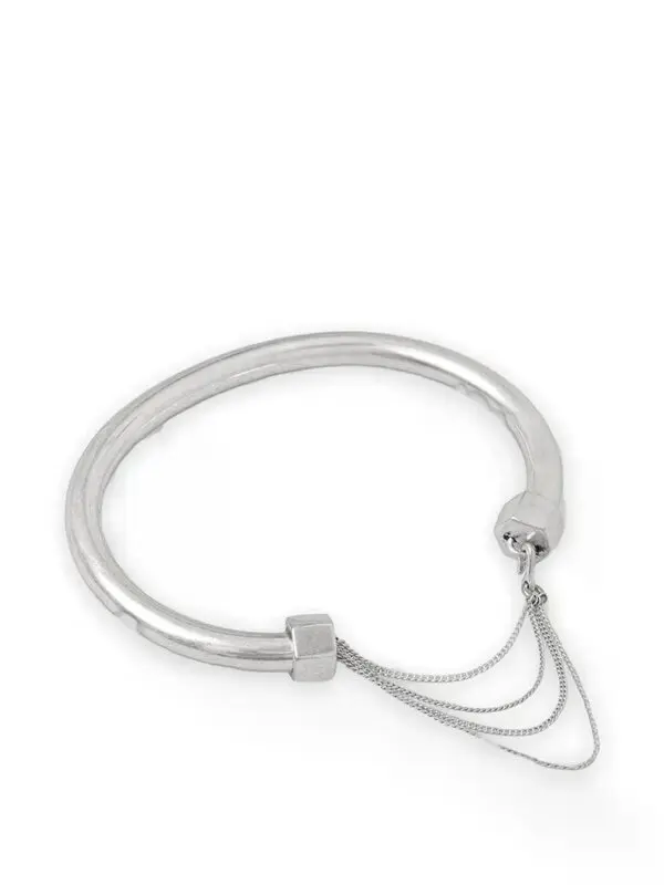 ALLSAINTS Hex-nut Draped Chain Bracelet - Silver