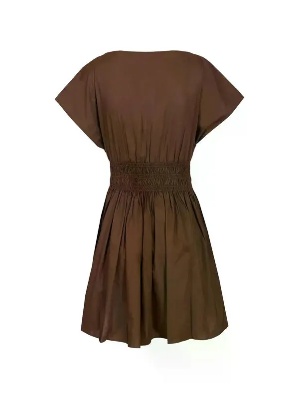 Matteau Organic Cotton Shirred Waist Mini Dress