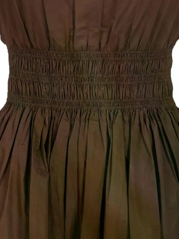 Matteau Organic Cotton Shirred Waist Mini Dress