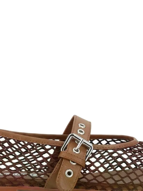 Senso Carina Mesh Buckle-strap Ballet Flats