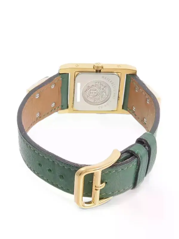 Hermès Médor 23mm Studded Leather Strap Watch