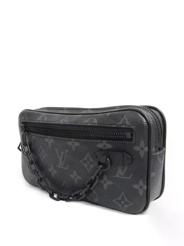 LOUIS VUITTON Volga Pochette Monogram Eclipse Clutch Bag