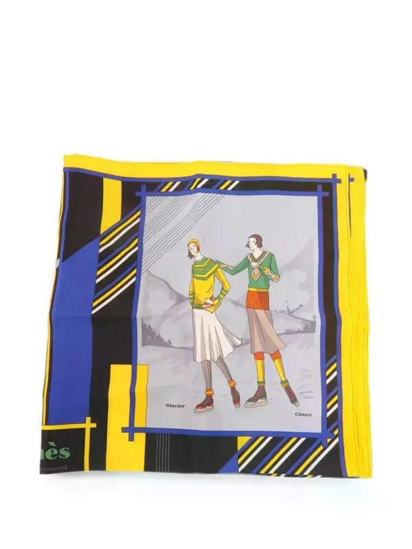 Hermès Aux Sports D'hiver Scarf - Black
