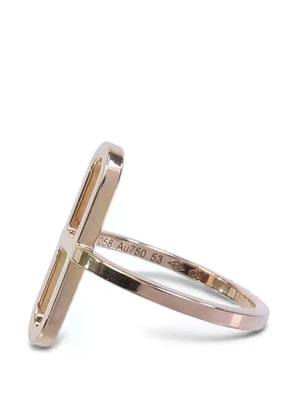 Hermès Chaîne D'ancre Ring In Rose Gold Vermeil