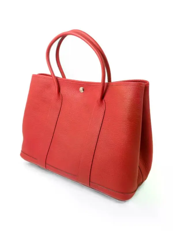 Hermès Garden Party Leather Tote Bag - Red