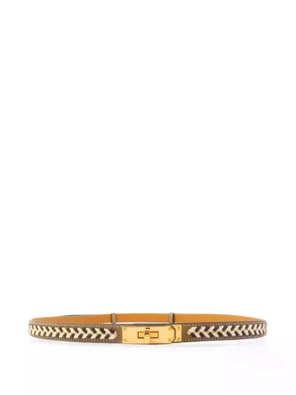 Hermès Kelly Leather Belt - Grey