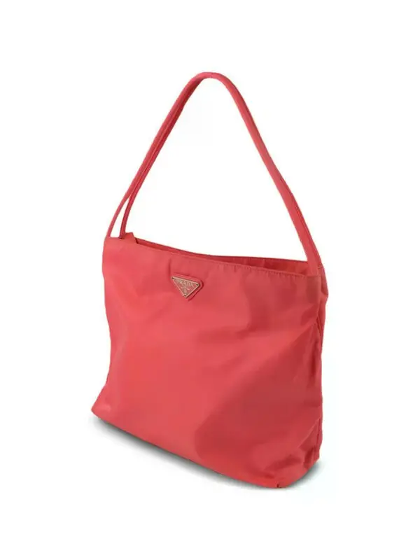 Prada Enamel Triangle Logo Handbag