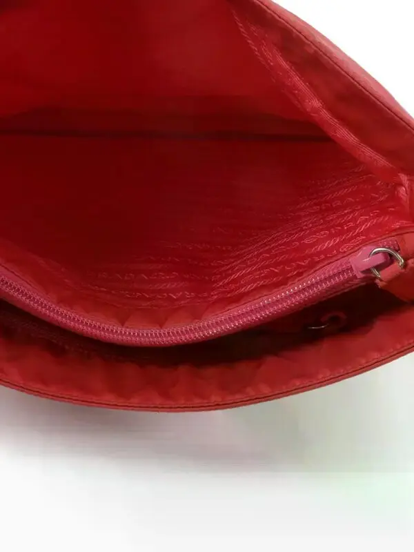 Prada Enamel Triangle Logo Handbag