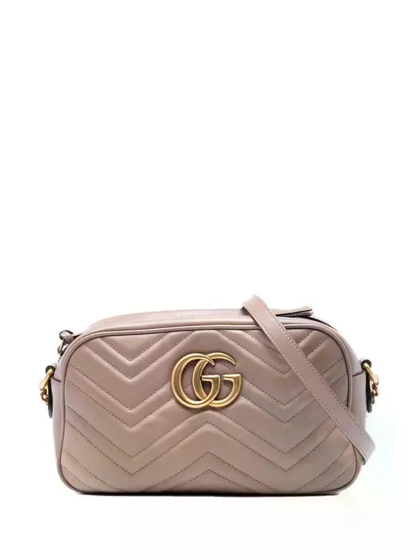 Gucci Gg Marmont Matelassé Leather Crossbody Bag - Brown