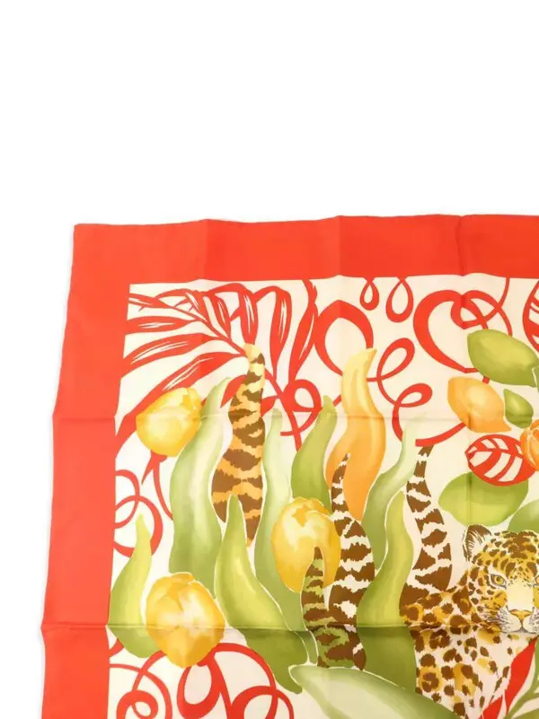 FERRAGAMO Floral-print Scarf - Red