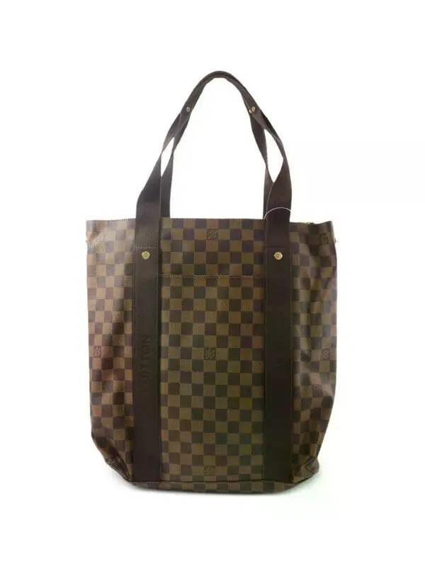 LOUIS VUITTON Beaubourg Damier Ebène Tote Bag - Brown