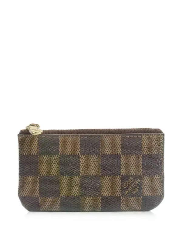 LOUIS VUITTON Damier Pochette Cles Coin Pouch - Brown