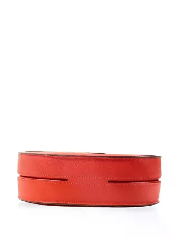 Hermès 2019 Mosaique Au 24 Leather Shoulder Bag - Red