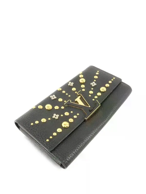 LOUIS VUITTON Capucines Studded Wallet