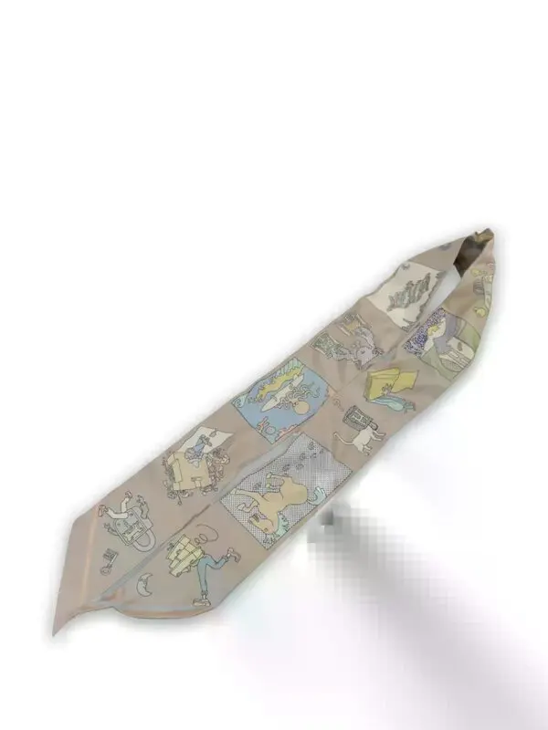 Hermès Twilly Pencil-print Scarf