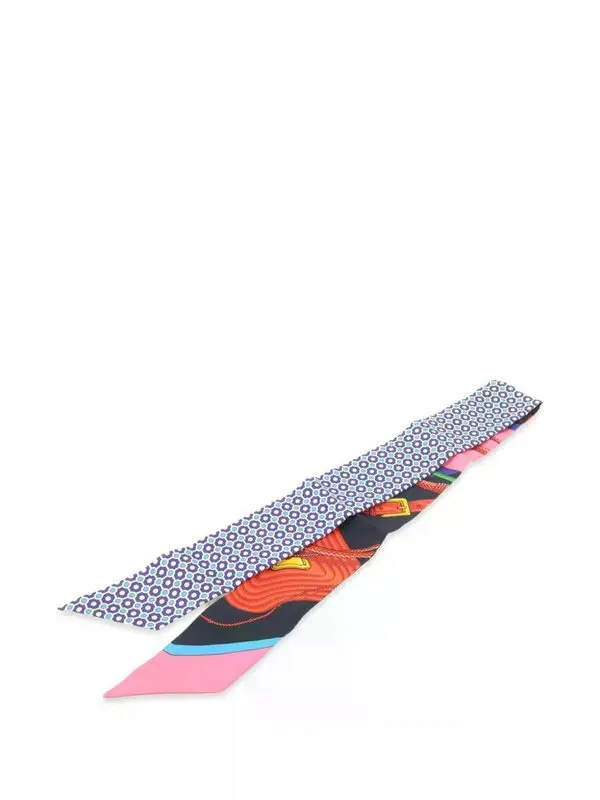 Hermès Geometric-print Silk Scarf