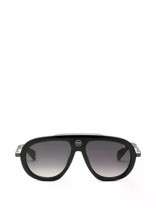 Philipp Plein Aviator Sunglasses - Black