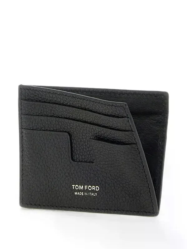 TOM FORD T Line Leather Card Holder
