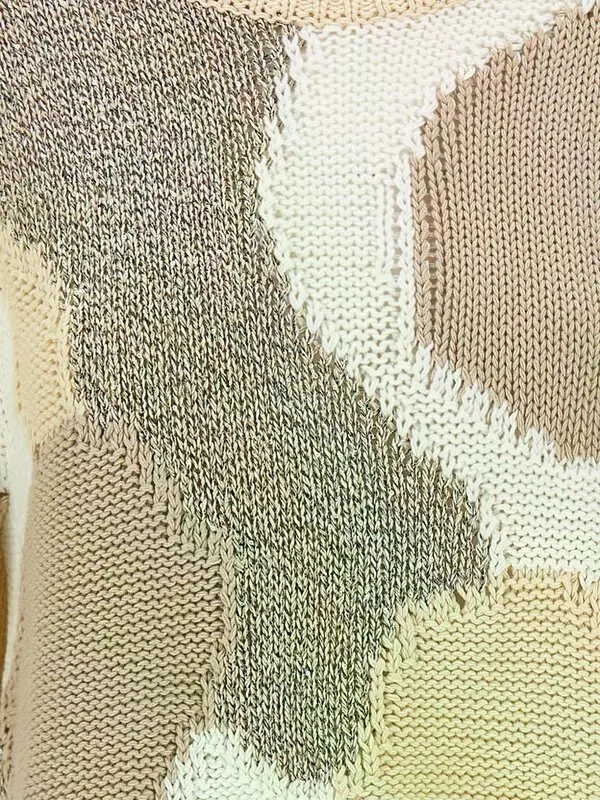 KANGRA Sequin-embellished Patchwork Sweater