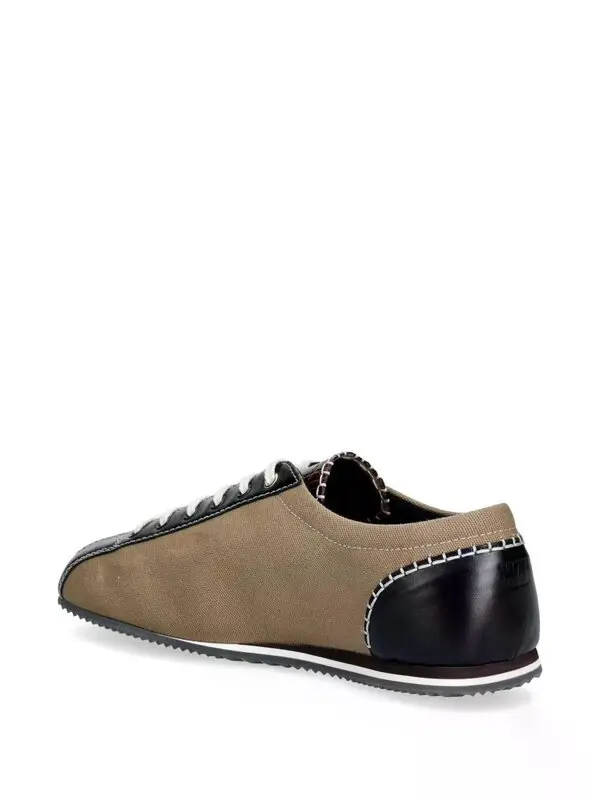 WALES BONNER Paris Contrast-stitch Panelled Sneakers