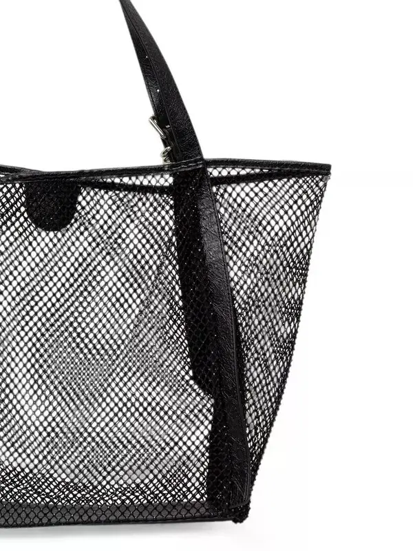ERMANNO FIRENZE Mesh Logo Tag Tote Bag