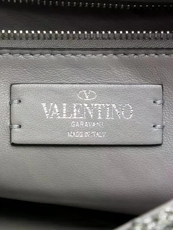 Valentino Garavani Metallic Knit Roman Stud Satchel