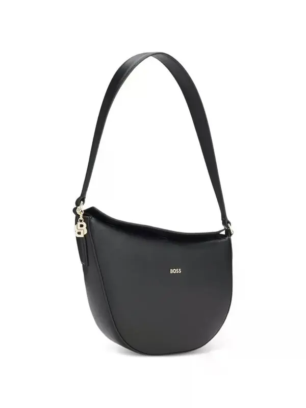 BOSS Logo Plaque Hobo Handbag