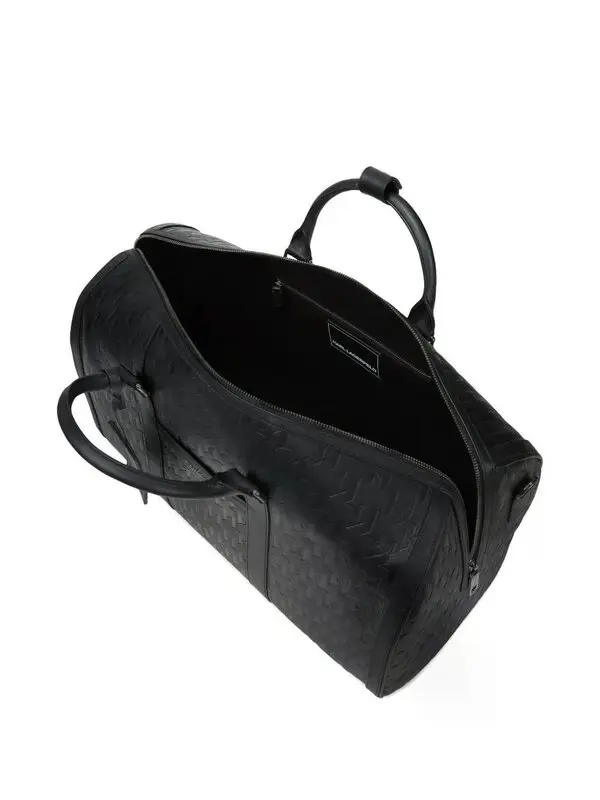 Karl Lagerfeld K/loom Leather Duffle Bag