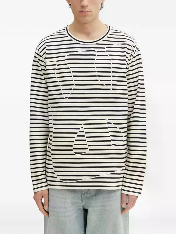 WALES BONNER Crown Striped Long-sleeve T-shirt