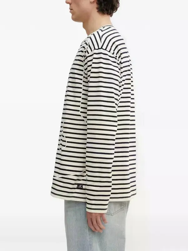 WALES BONNER Crown Striped Long-sleeve T-shirt