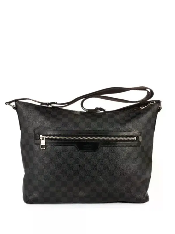 LOUIS VUITTON Gm Mick Damier Graphite Shoulder Bag - Black