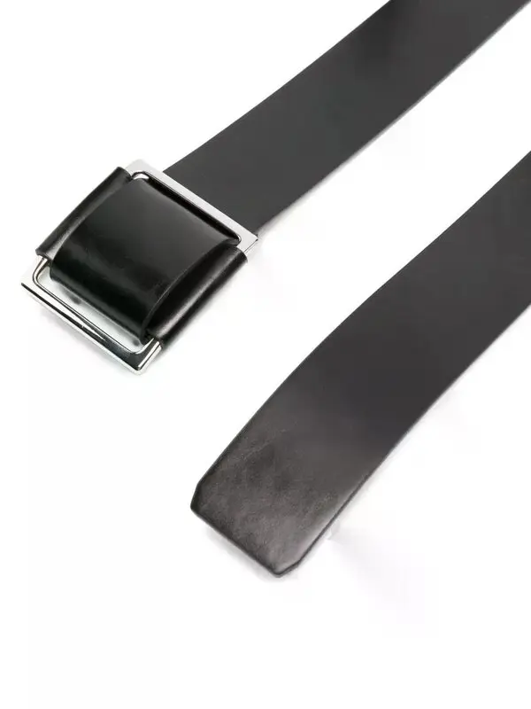 D.exterior Square-buckle Leather Belt