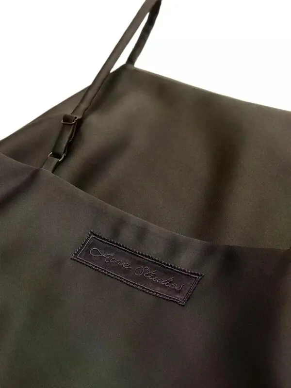 Acne Studios Strappy Dress With Pleated Skirt - Brown