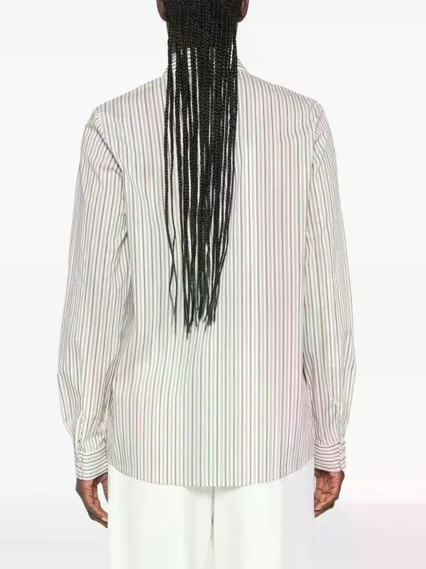 VICOLO Striped Shirt With Matching Tie