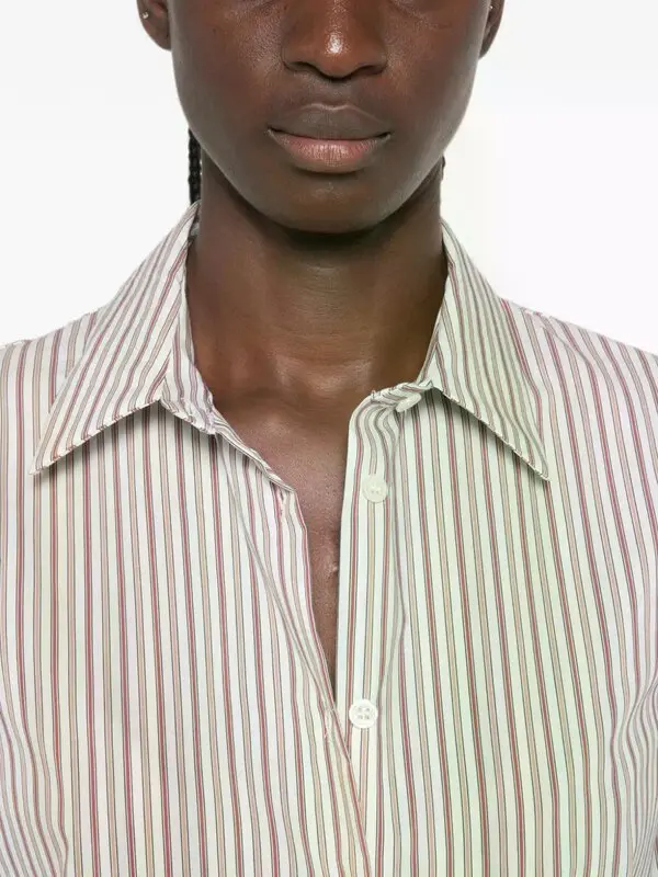 VICOLO Striped Shirt With Matching Tie