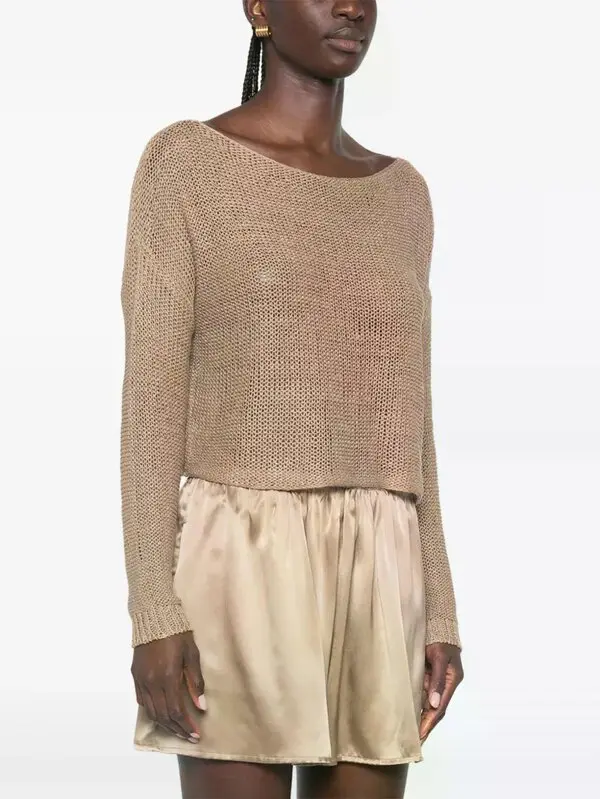 Enza Costa Open-knit Sweater