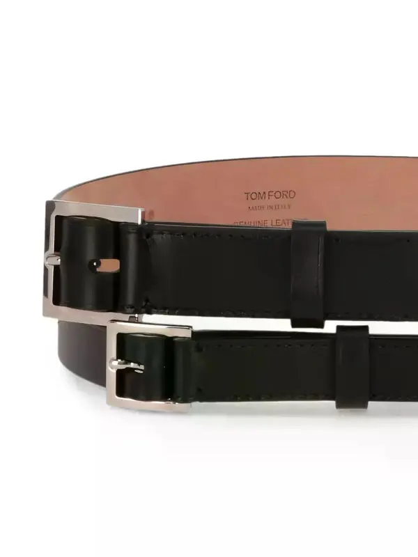 TOM FORD Double-strap Leather Belt