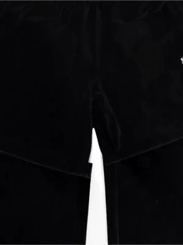SINCLAIR Velour Logo Print Tapered Trousers