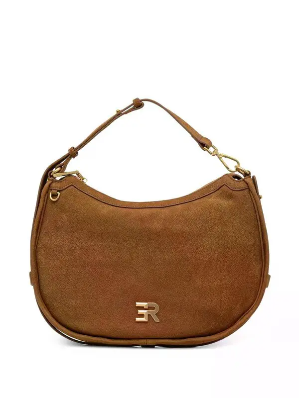 ERMANNO FIRENZE Shoulder Bag With Gold-tone Logo Plaque